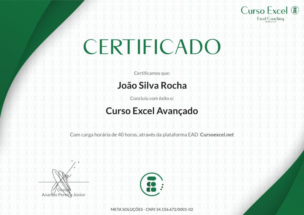 Curso Excel Online - Planilhas Excel - ExcelCoaching Curso Excel Online - Planilhas Excel - ExcelCoaching