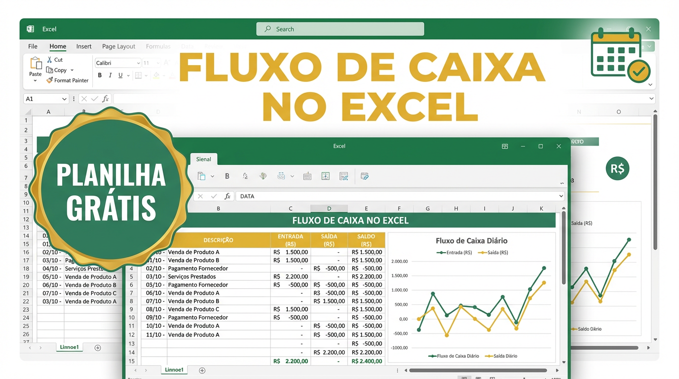 Planilha de Fluxo de Caixa no Excel: Guia Completo + Modelo Grátis ...