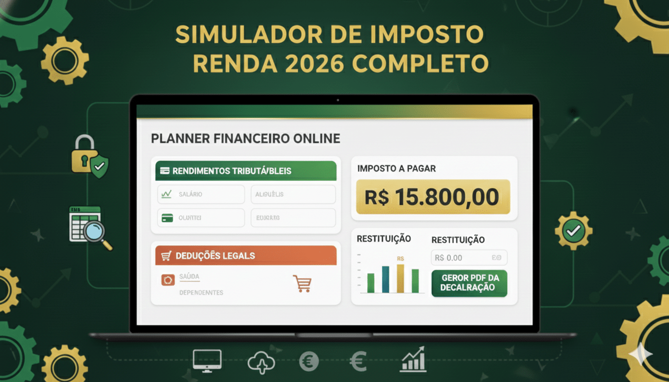 Simulador de Imposto de Renda 2026 COMPLETO - Planilhas Prontas ...